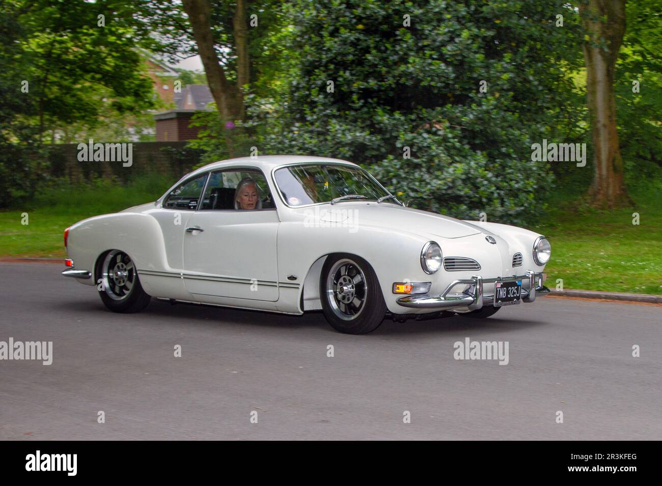 1971 70s seventies White VW Volkswagen Karmann Ghia 2+2 coupe ; at ...