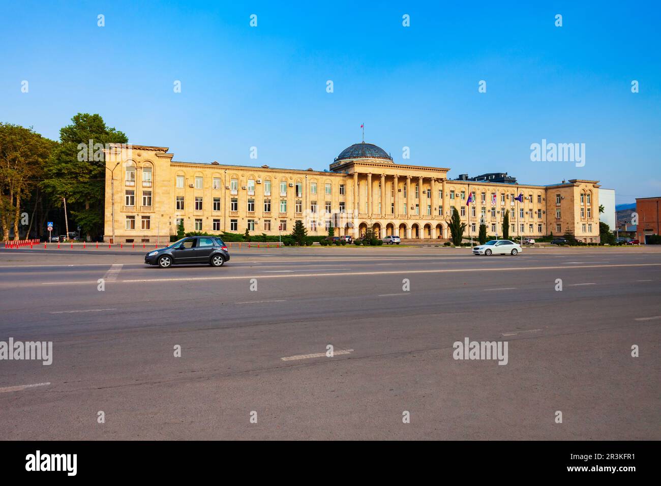 Town Hall or Municipality Administration building at Stalin Avenue in ...