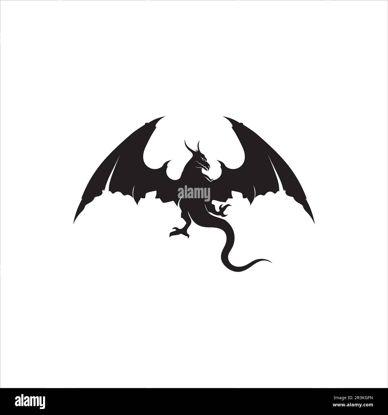 Dragon vector icon illustration design logo template Stock Vector Image ...