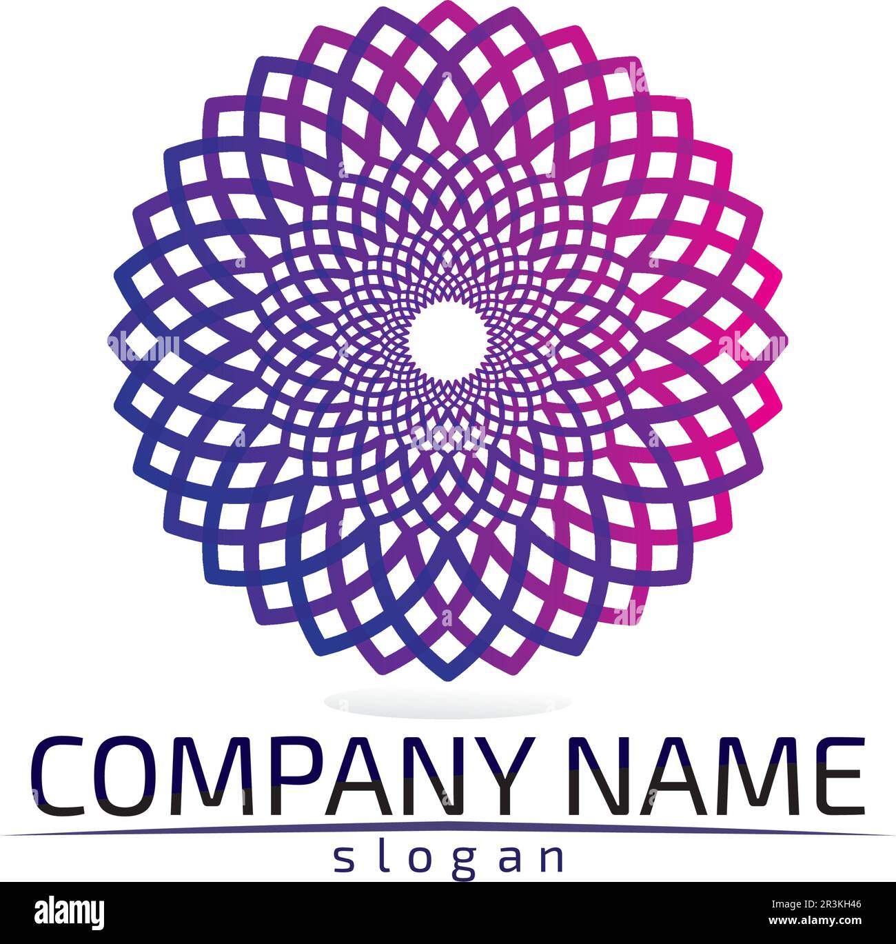 Vector Lotus Flower Sign for Wellness, Spa and Yoga. Vector ...