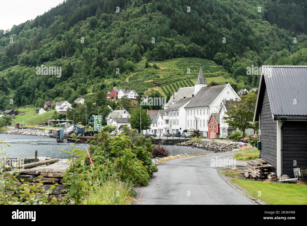Village of Utne on the Hardangerfjord, Norway Stock Photo - Alamy