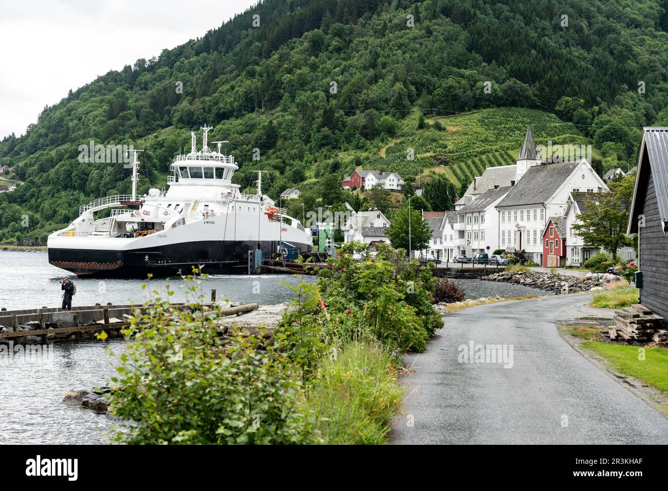Village of Utne on the Hardangerfjord, Norway Stock Photo - Alamy