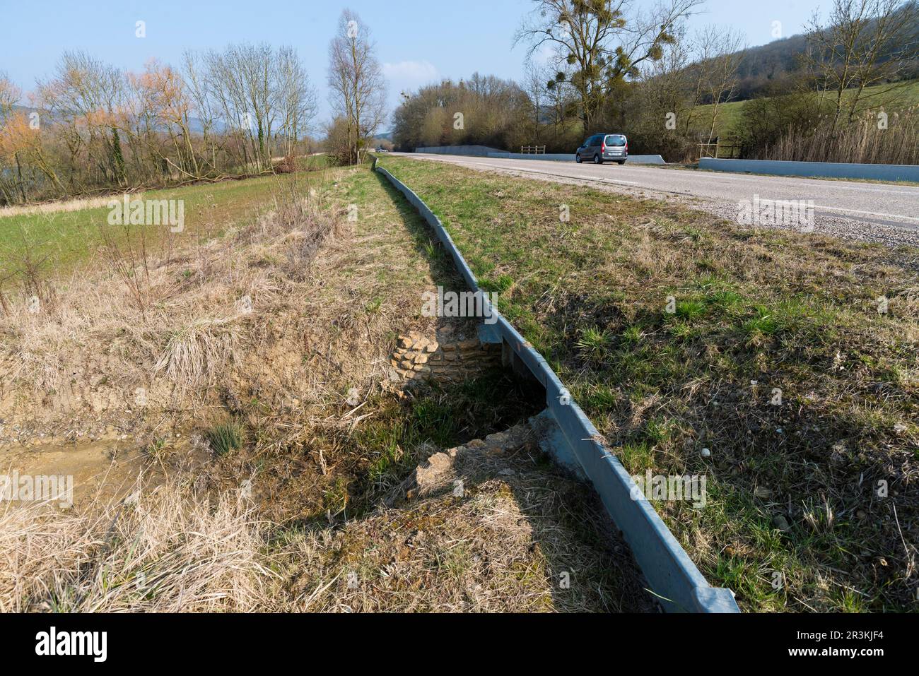Amphibian passageway that facilitates the migration of amphibians ...