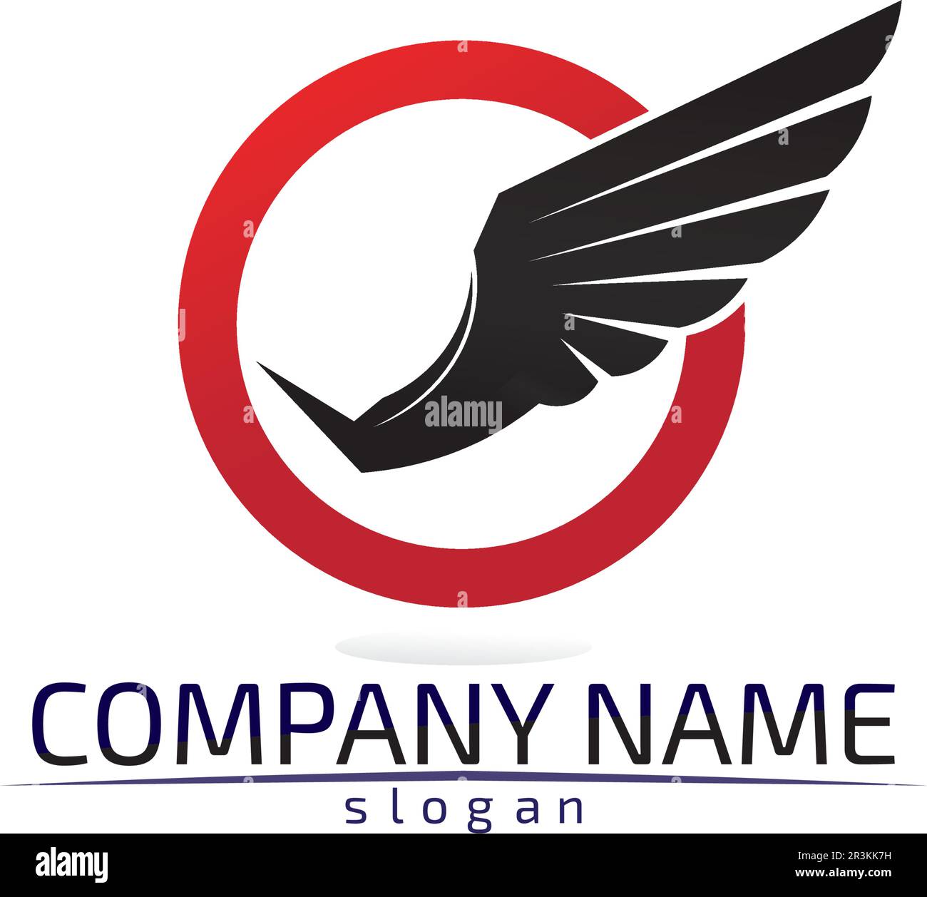 Wing bird falcon love logo Stock Vector Image & Art - Alamy