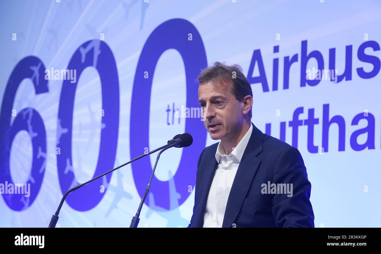 Hamburg, Germany. 24th May, 2023. Guillaume Faury, Chairman of the ...