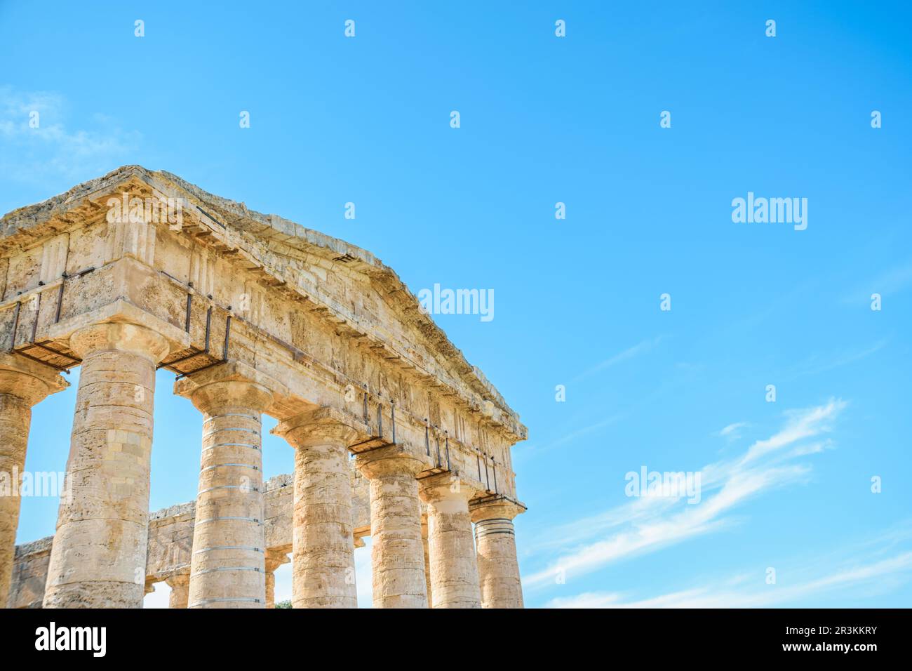 Picture of Ancient Greek Doric temple at Segesta Stock Photo - Alamy
