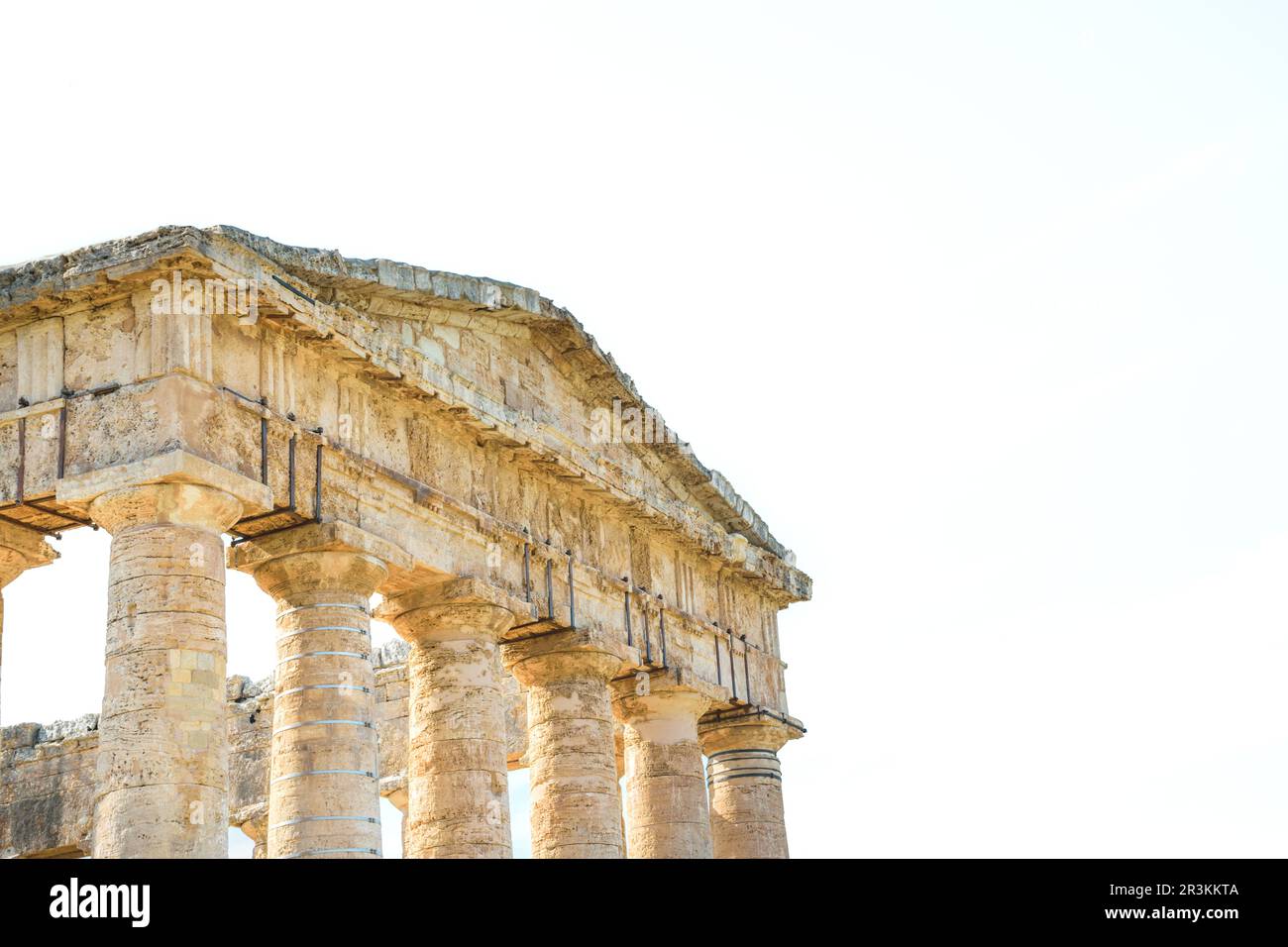 Picture of Ancient Greek Doric temple at Segesta Stock Photo - Alamy