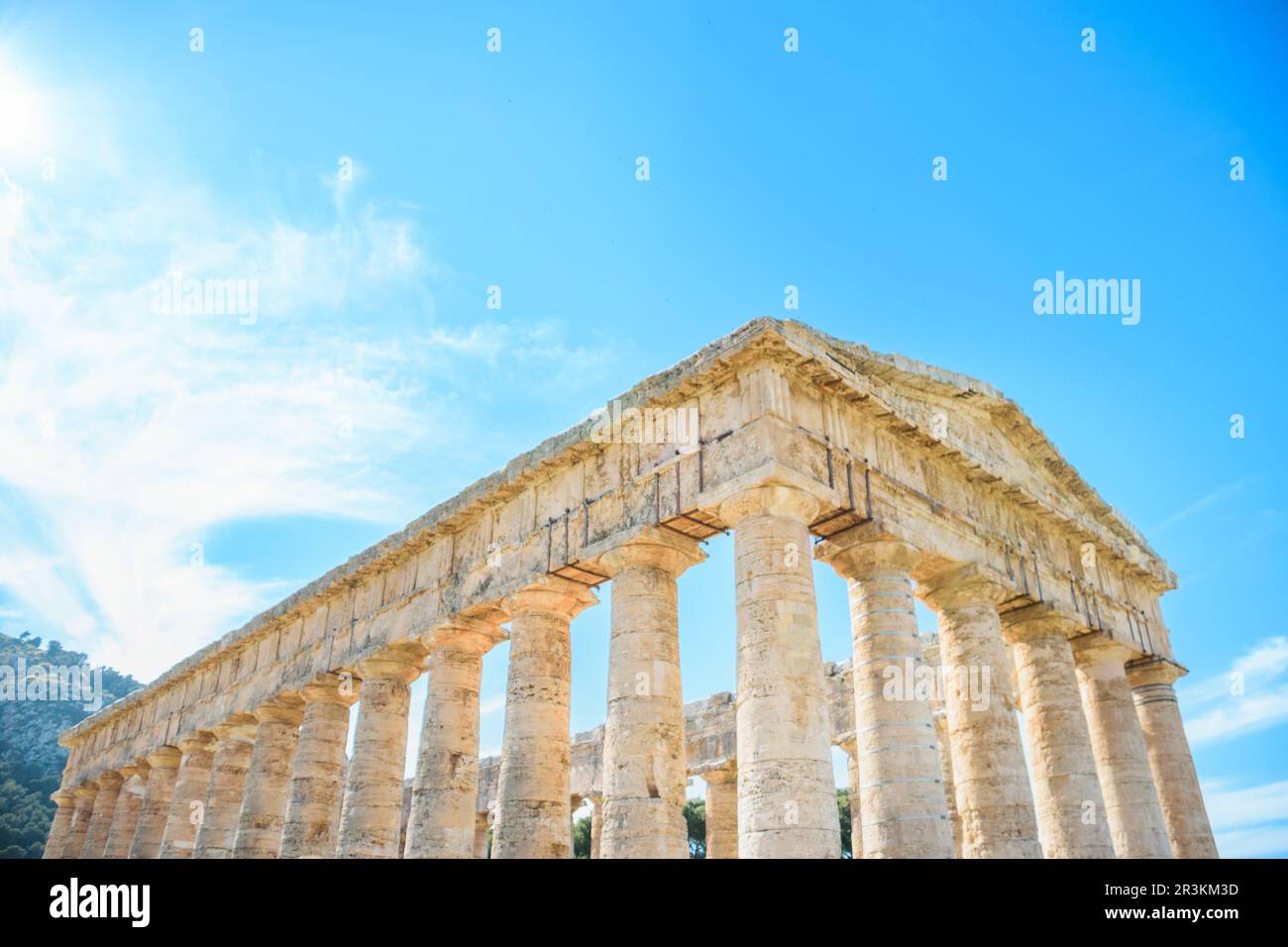 Picture of Ancient Greek Doric temple at Segesta Stock Photo - Alamy