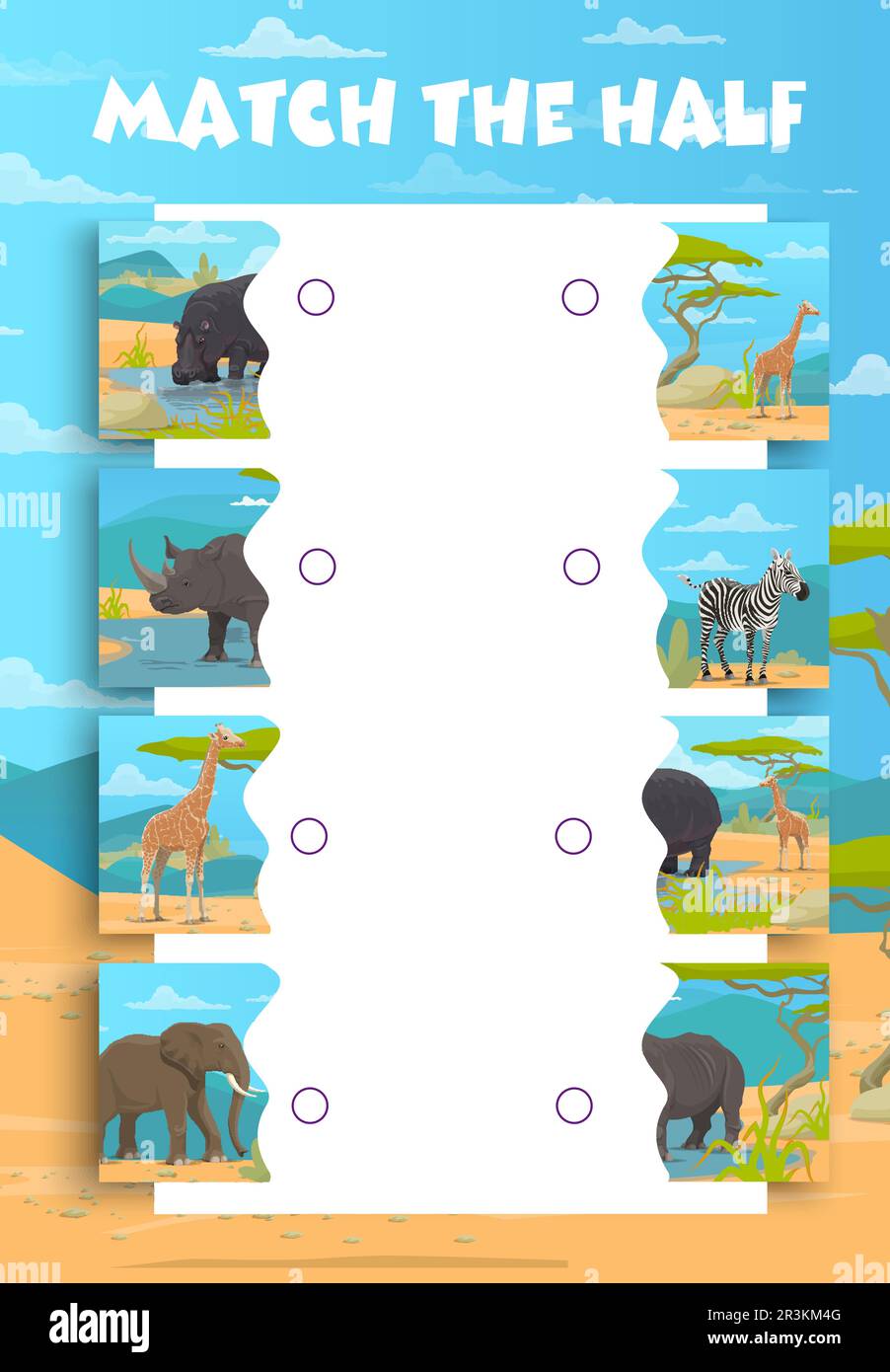 Elephant puzzle pieces Stock Vector Images - Alamy