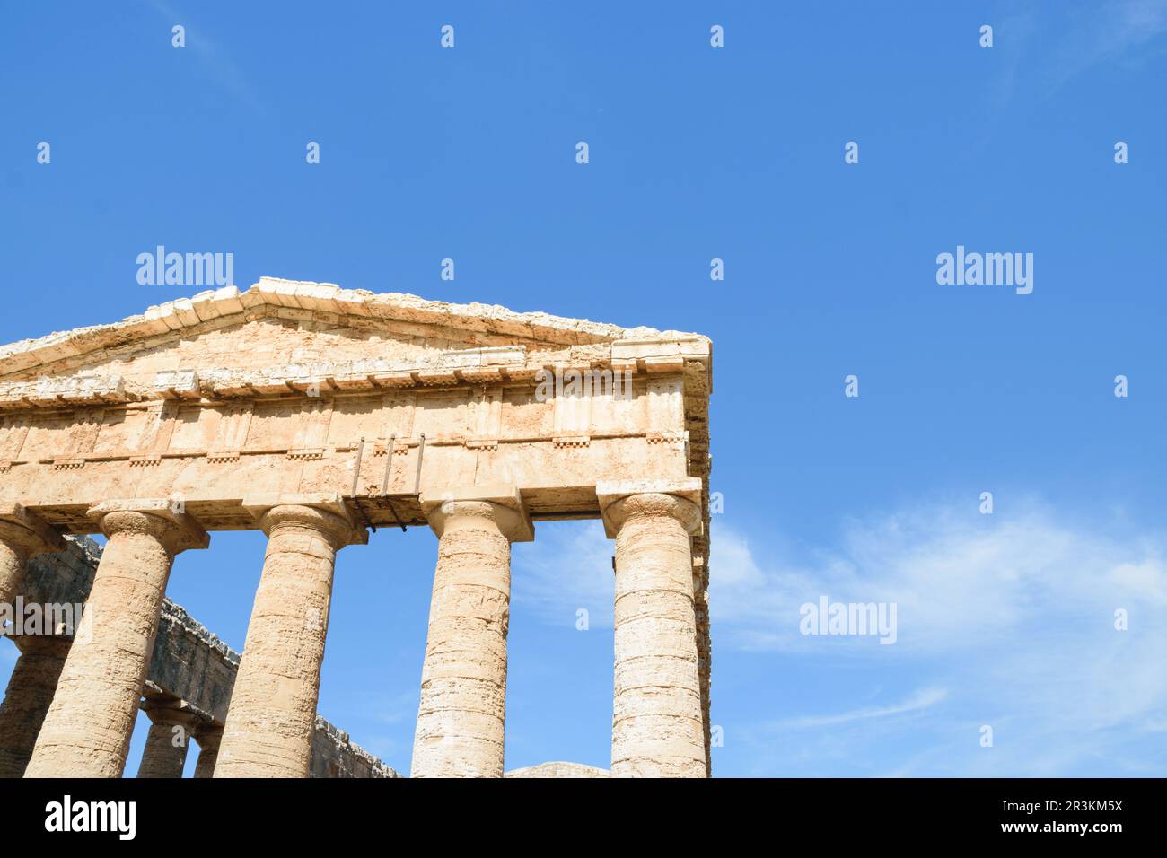 Picture of Ancient Greek Doric temple at Segesta Stock Photo - Alamy