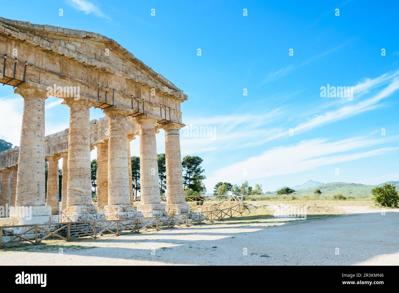 Picture of Ancient Greek Doric temple at Segesta Stock Photo - Alamy
