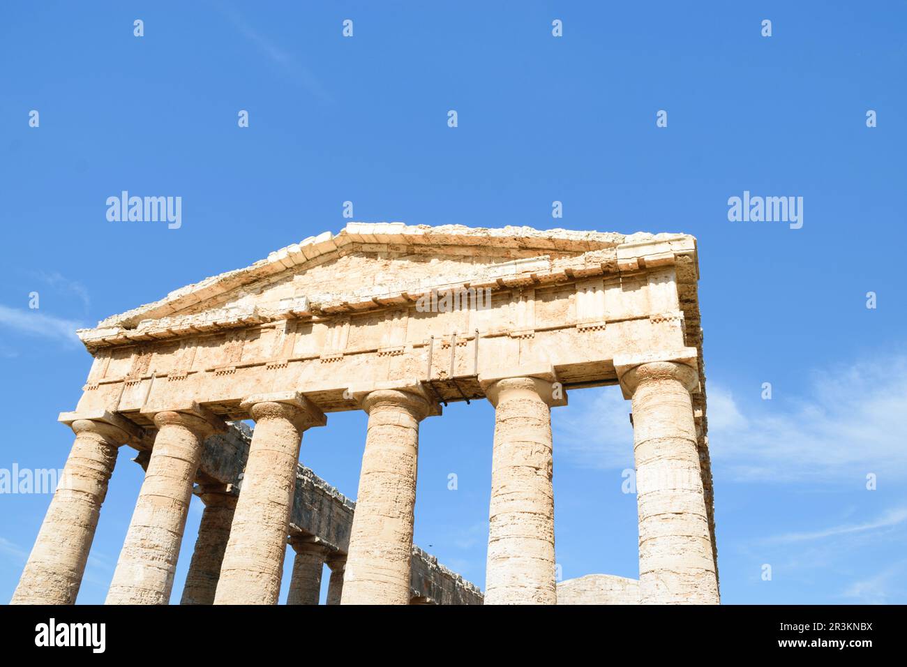 Picture of Ancient Greek Doric temple at Segesta Stock Photo - Alamy