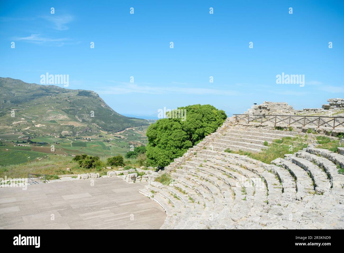 Picture of Ancient Greek theater at Segesta Stock Photo - Alamy