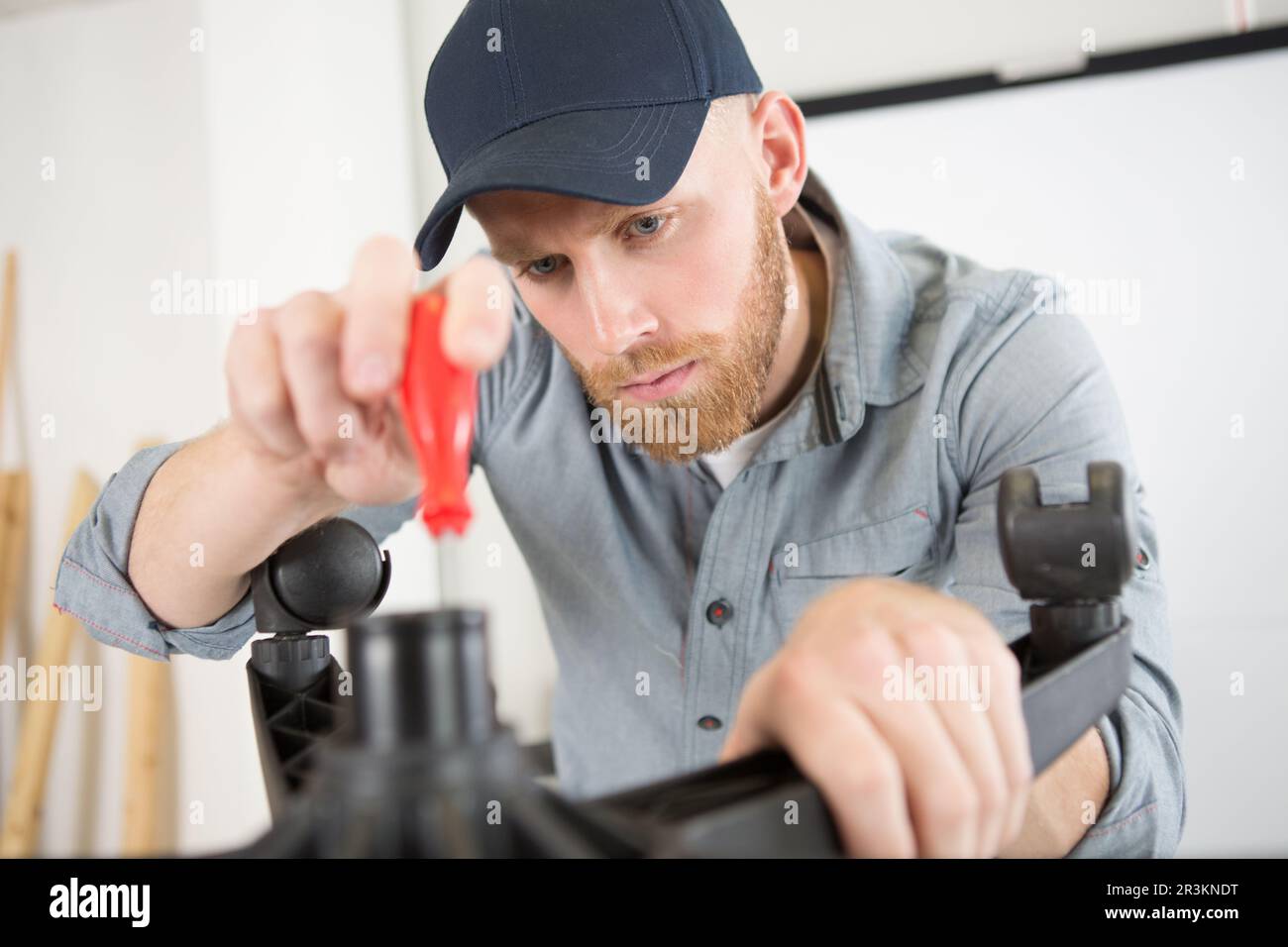 Office chairs on wheels hi-res stock photography and images - Alamy