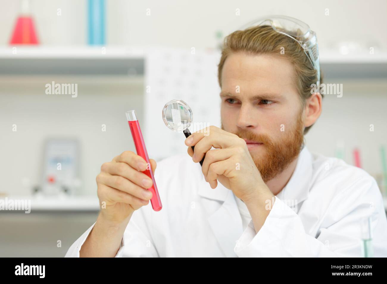 a young laboratory researcher worker Stock Photo - Alamy