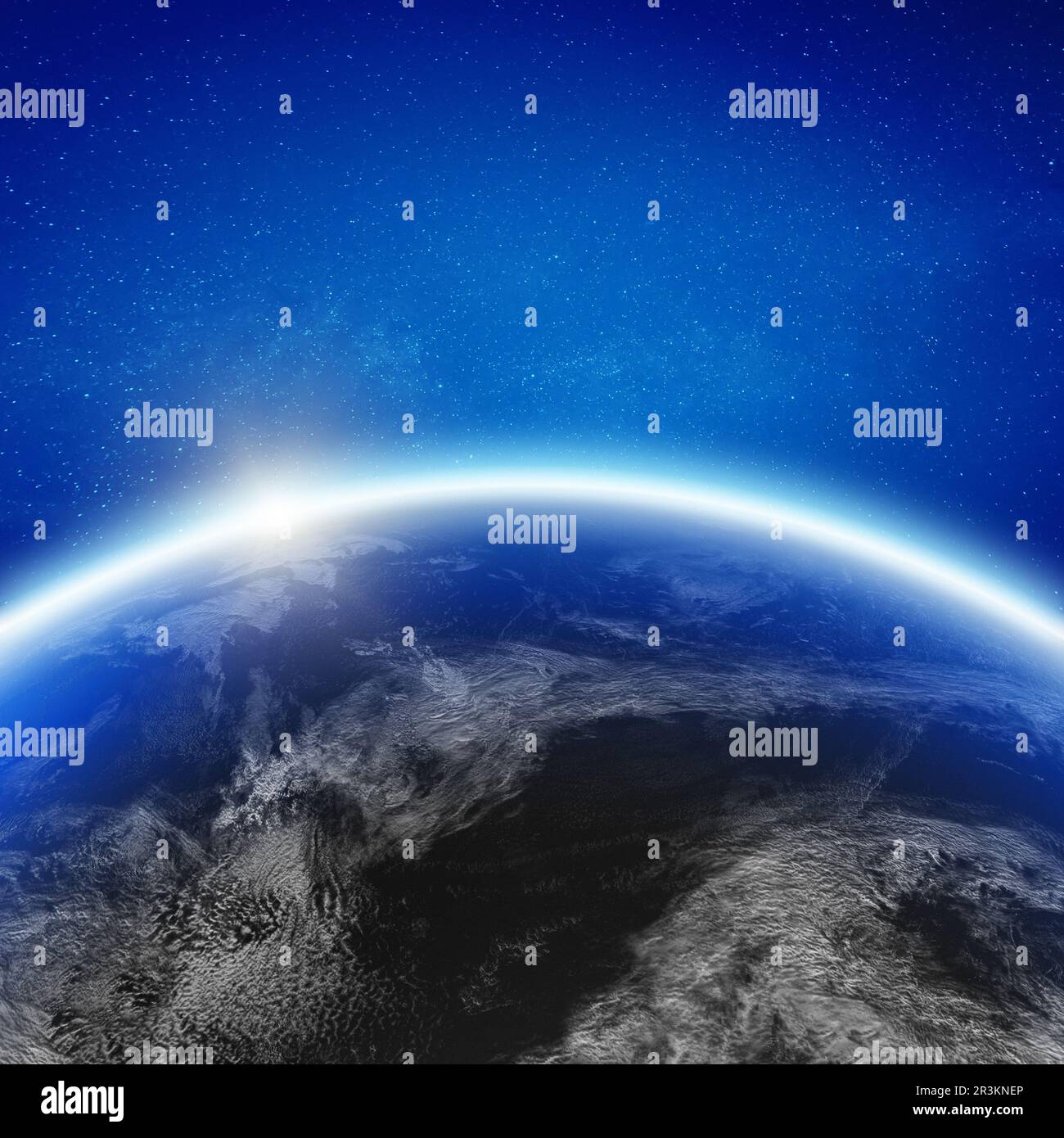 Aero space planet Earth horizon. Elements of this image furnished by ...