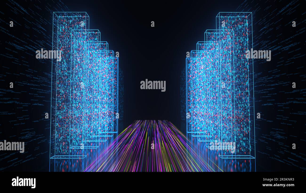 Digital skyline hi-res stock photography and images - Alamy