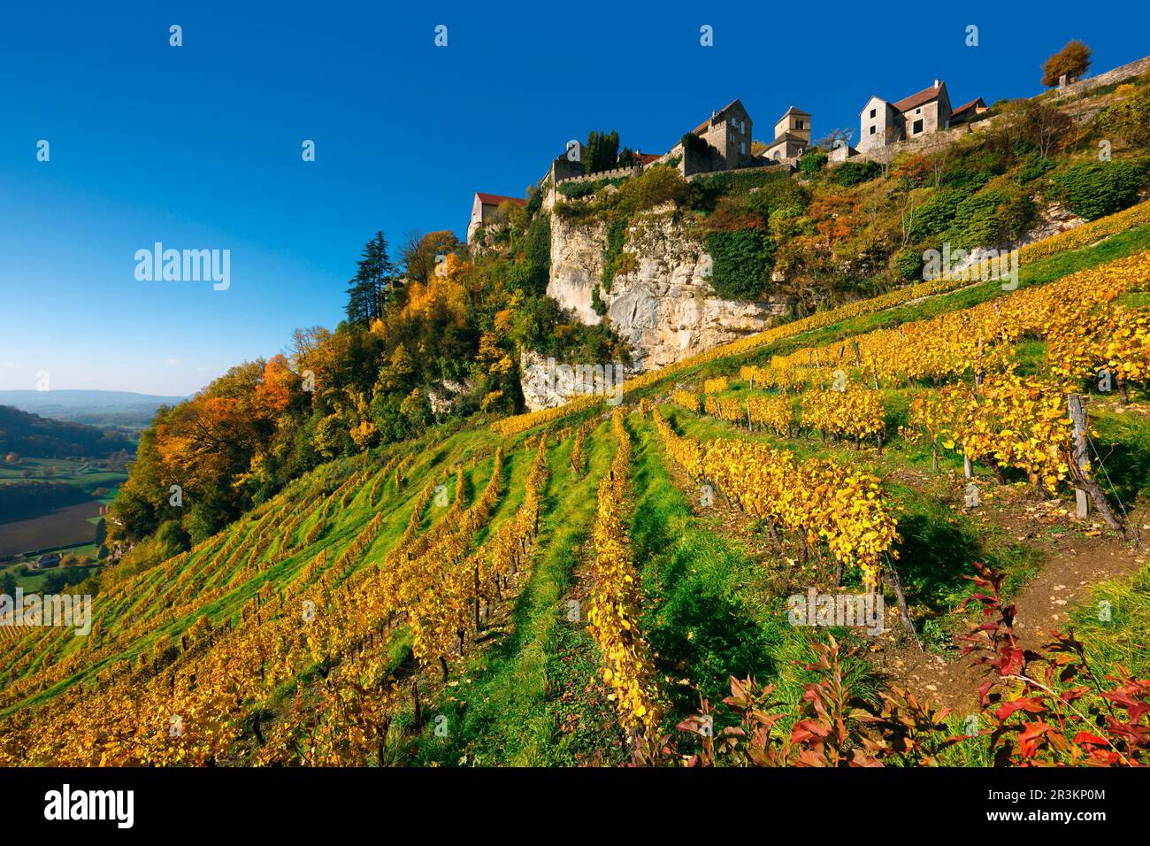 Chateau-Chalon, 'Most beautiful village in France', AOC vineyard ...