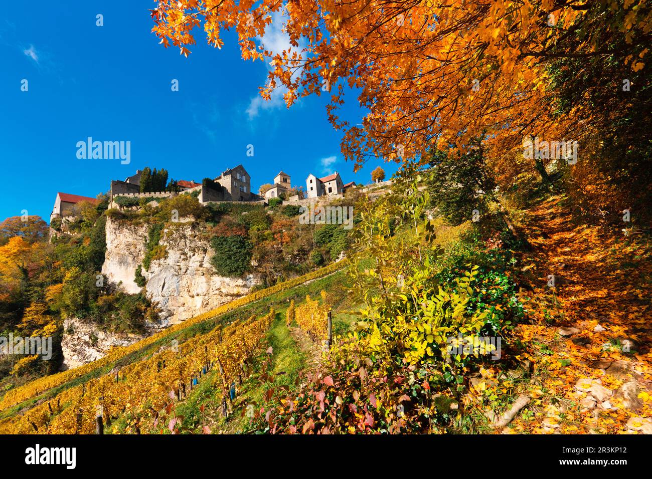 Chateau-Chalon, 'Most beautiful village in France', AOC vineyard ...