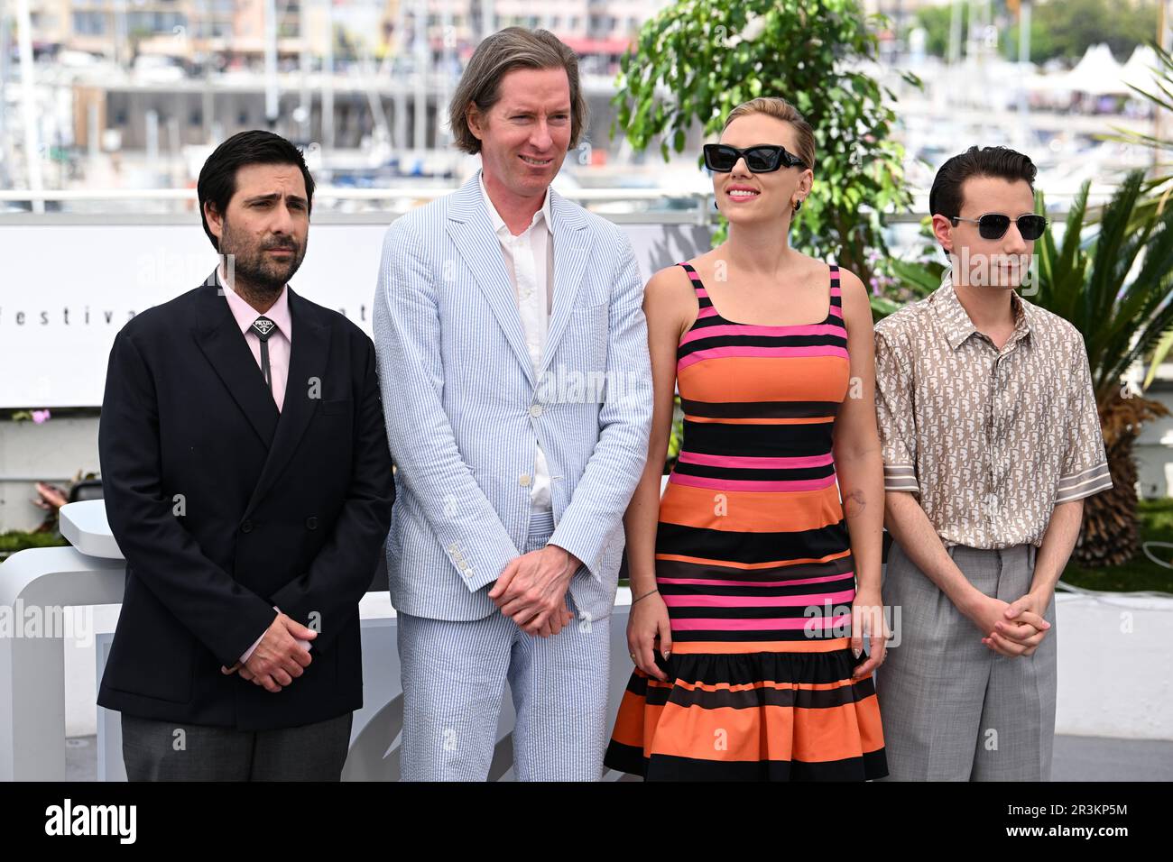 Cannes, France. 24th May, 2023. Cannes, France. May 24th, 2023 Jason Schwartzman, Wes Anderson ...