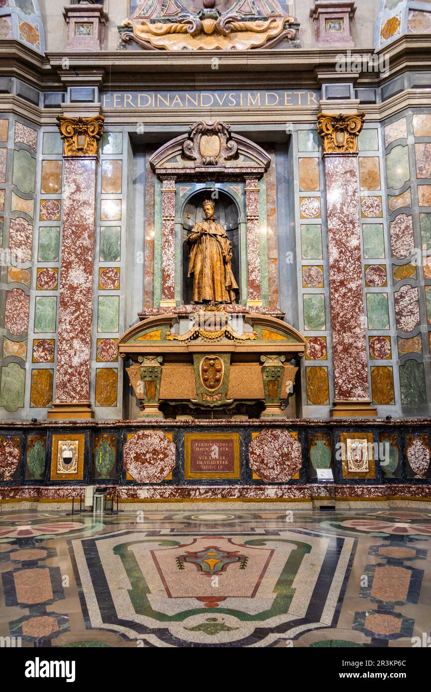 Florence, Italy - circa July 2021. Medici Chapels interior - Cappelle ...