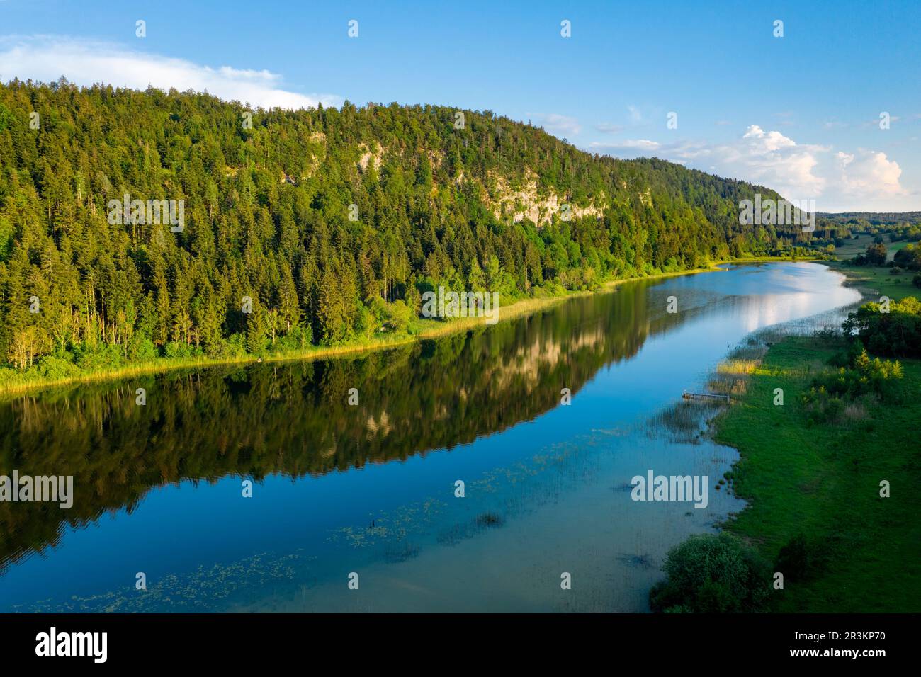 Grand lac d'Etival, Jura, France Stock Photo - Alamy