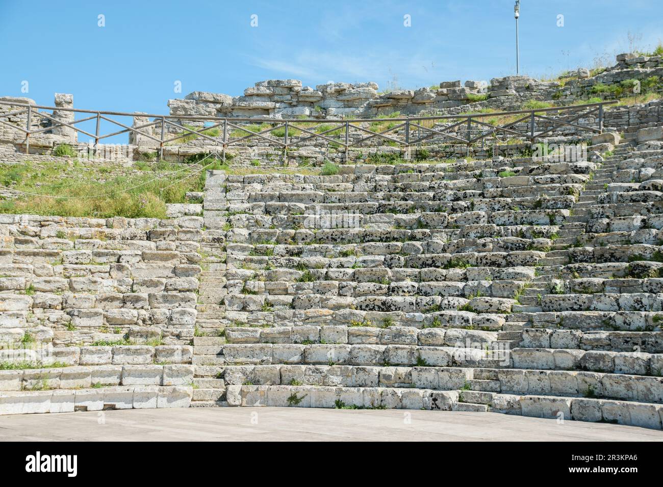 Picture of Ancient Greek theater at Segesta Stock Photo - Alamy