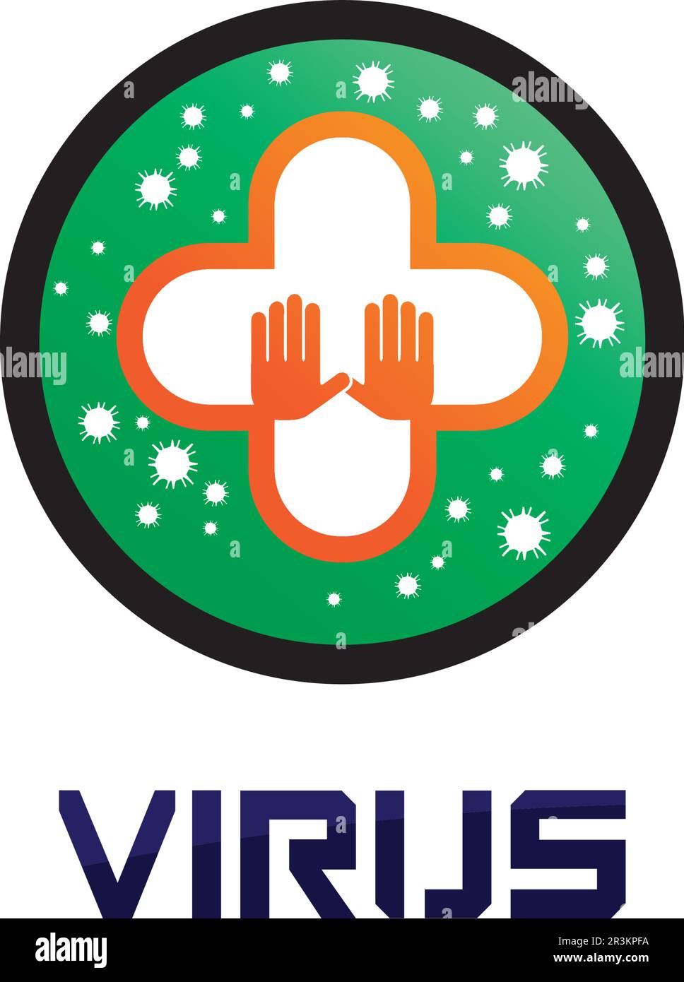 virus corona virus vector and mask design logo viral vector and design ...