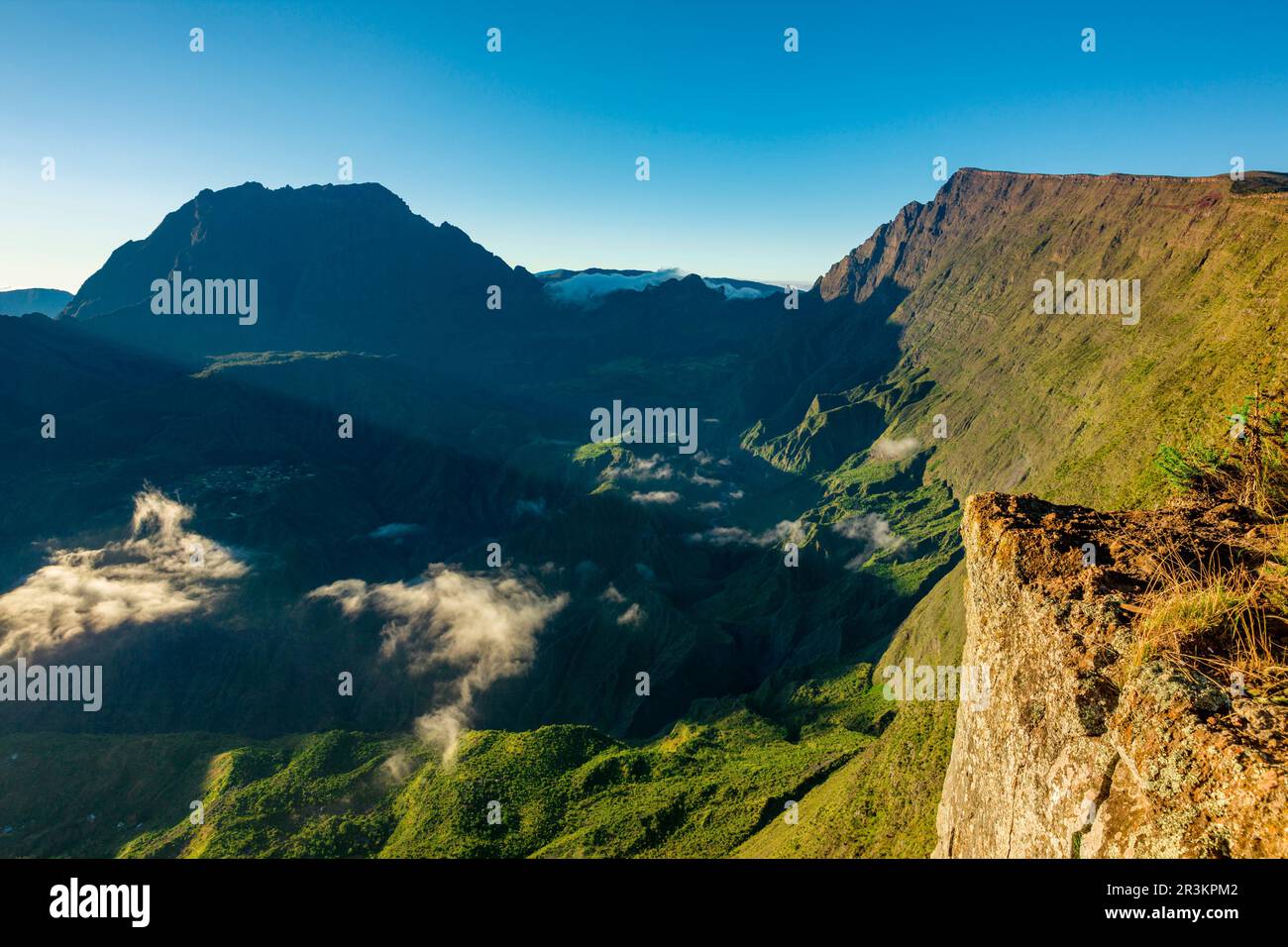 Mafate and the Piton de Neiges from the Piton Maido, Reunion Island ...