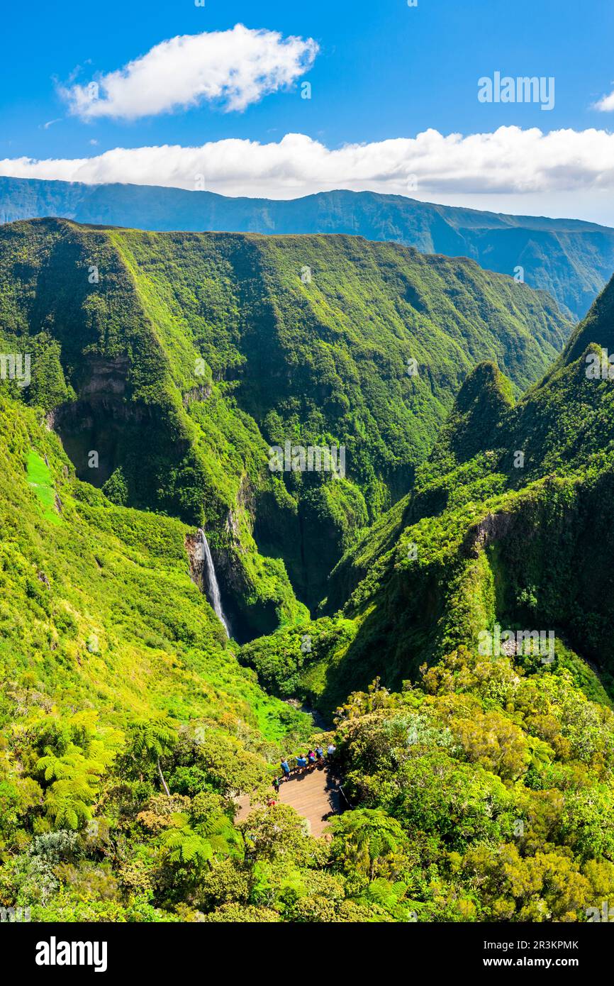 The Trou de fer, Bras-Panon, Salazie, Reunion Island, France Stock ...