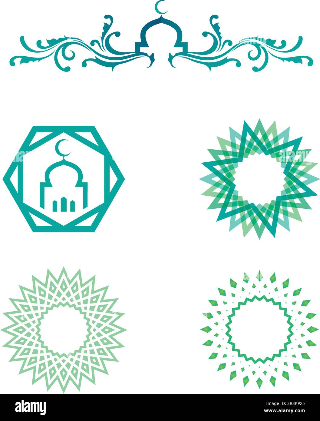 Mosque ramadhan and islamic design arabian logo Stock Vector Image ...