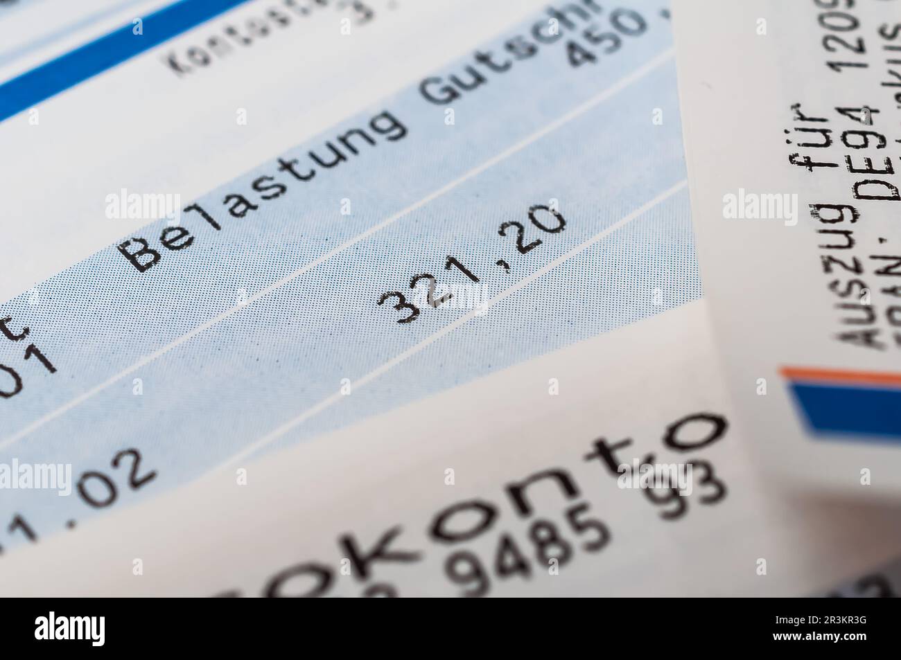 Current account Bank statements Stock Photo - Alamy