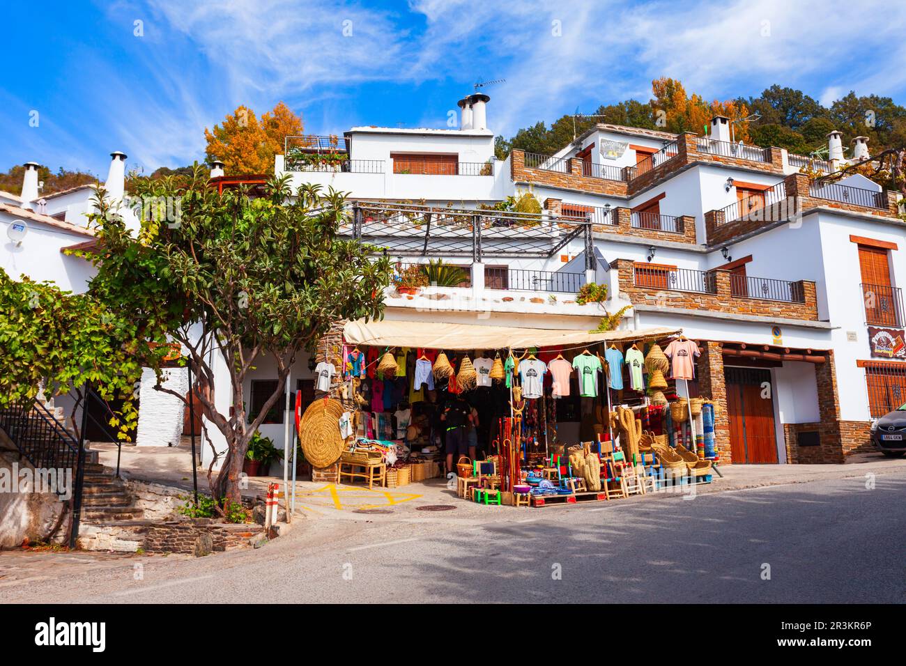 Capileira, Spain - October 21, 2021: Beauty soivenir store building in ...