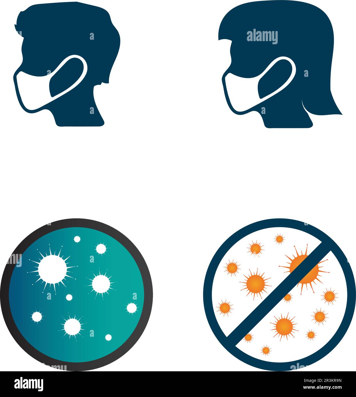 virus corona virus vector and mask design logo viral vector and design ...