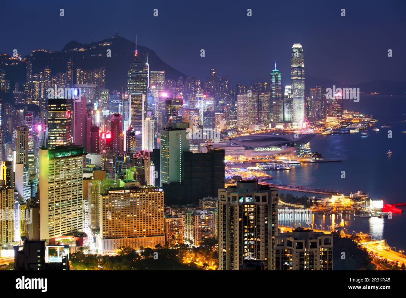Hong Kong night view, China Stock Photo - Alamy