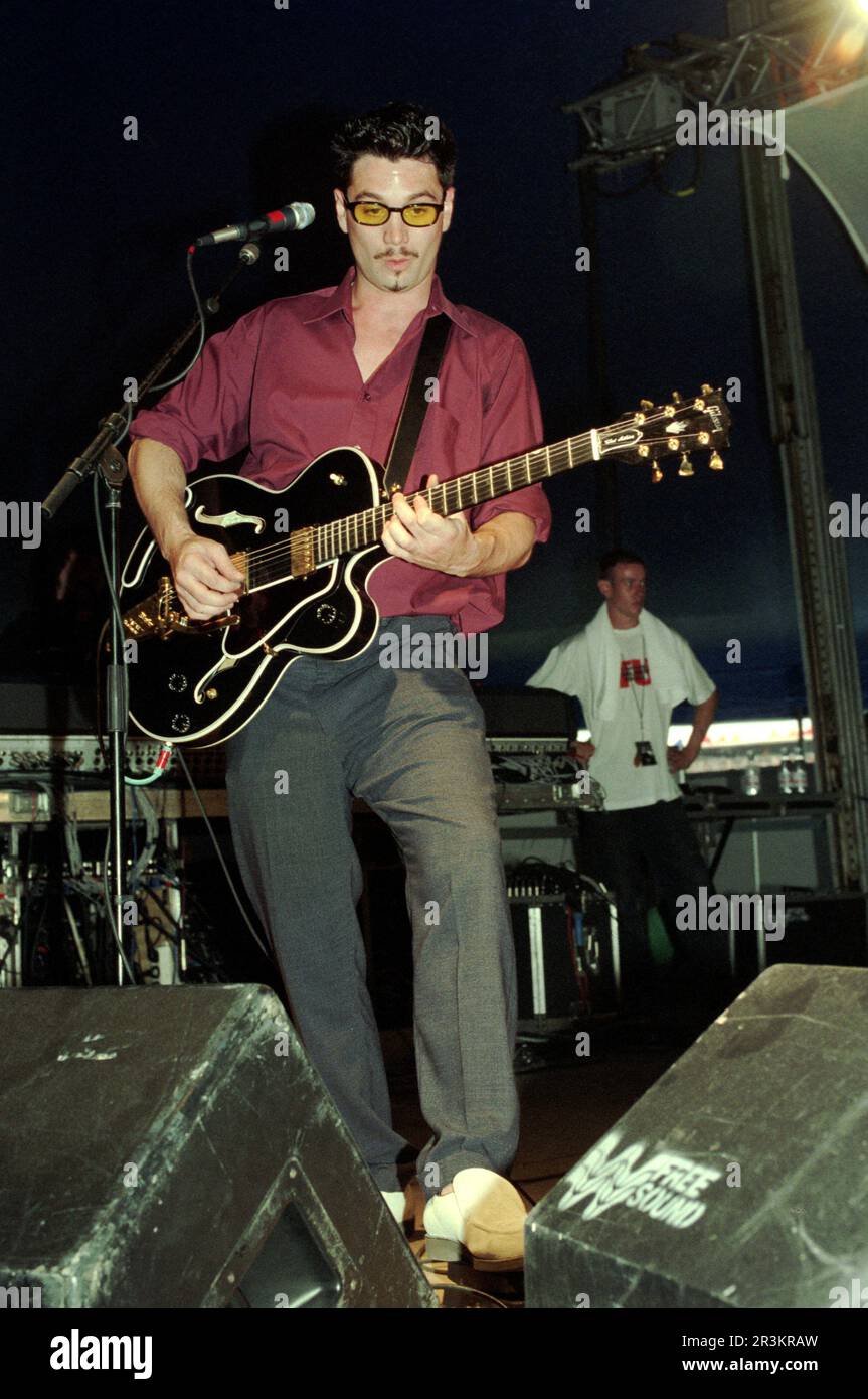 Milan Italy 13/01/1996 : Huey Morgan singer and guitarist of Fun Lovin ...