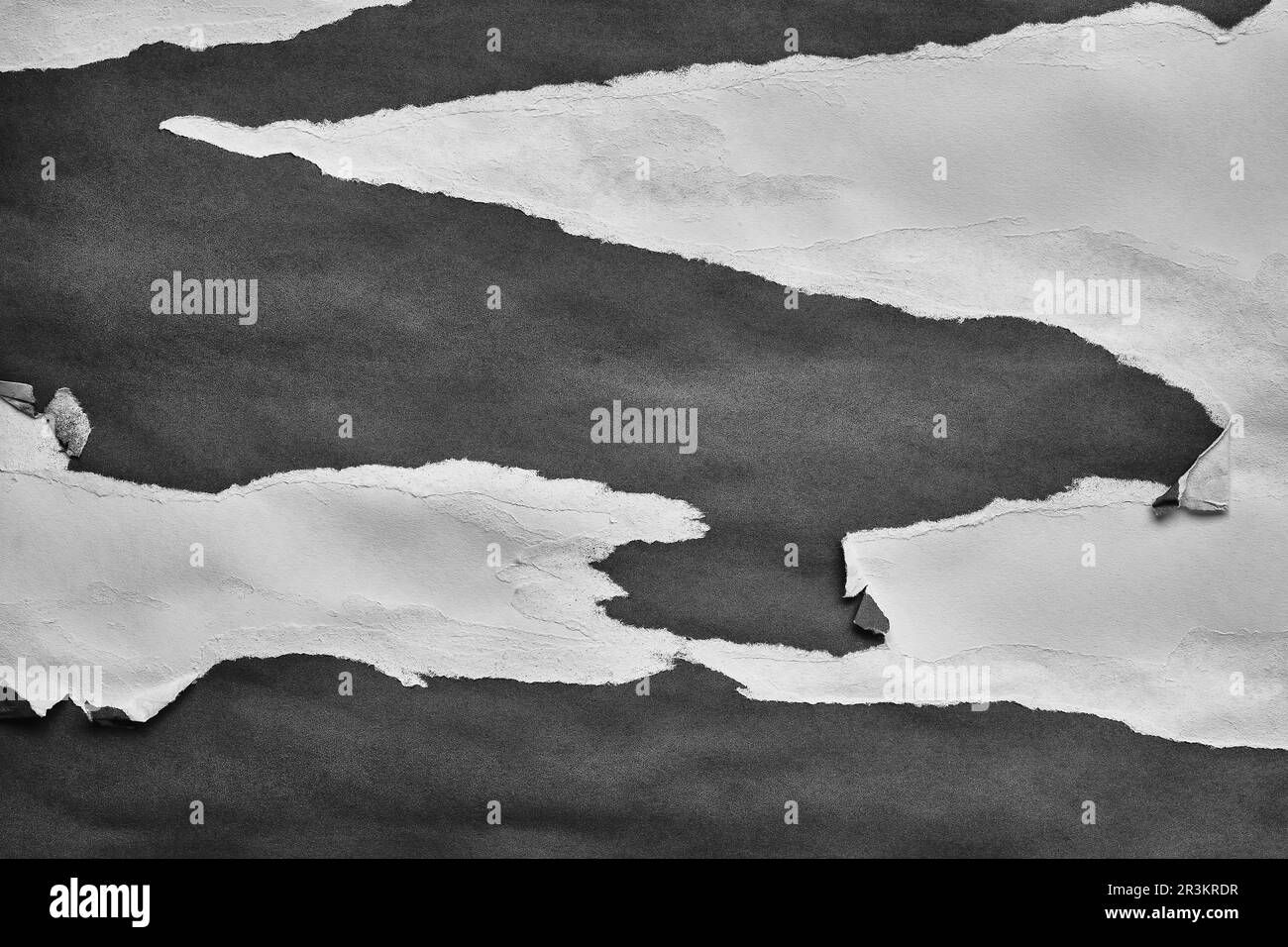 Black and White Torn Paper Collage Style, Ripped Paper Effect, Texture ...