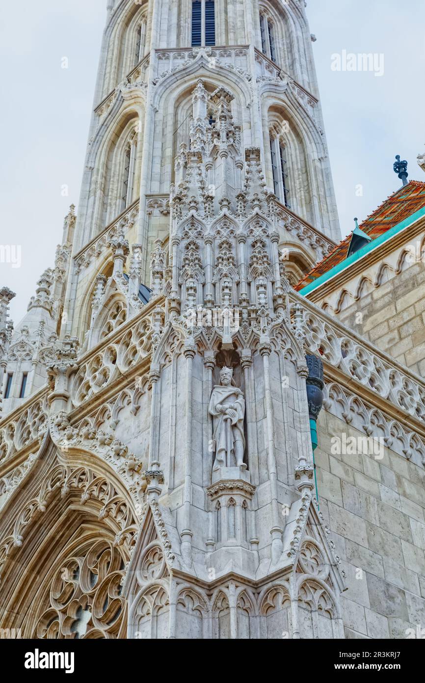 Budapest Matthias Church Gothic Gothic bell tower Stock Photo - Alamy