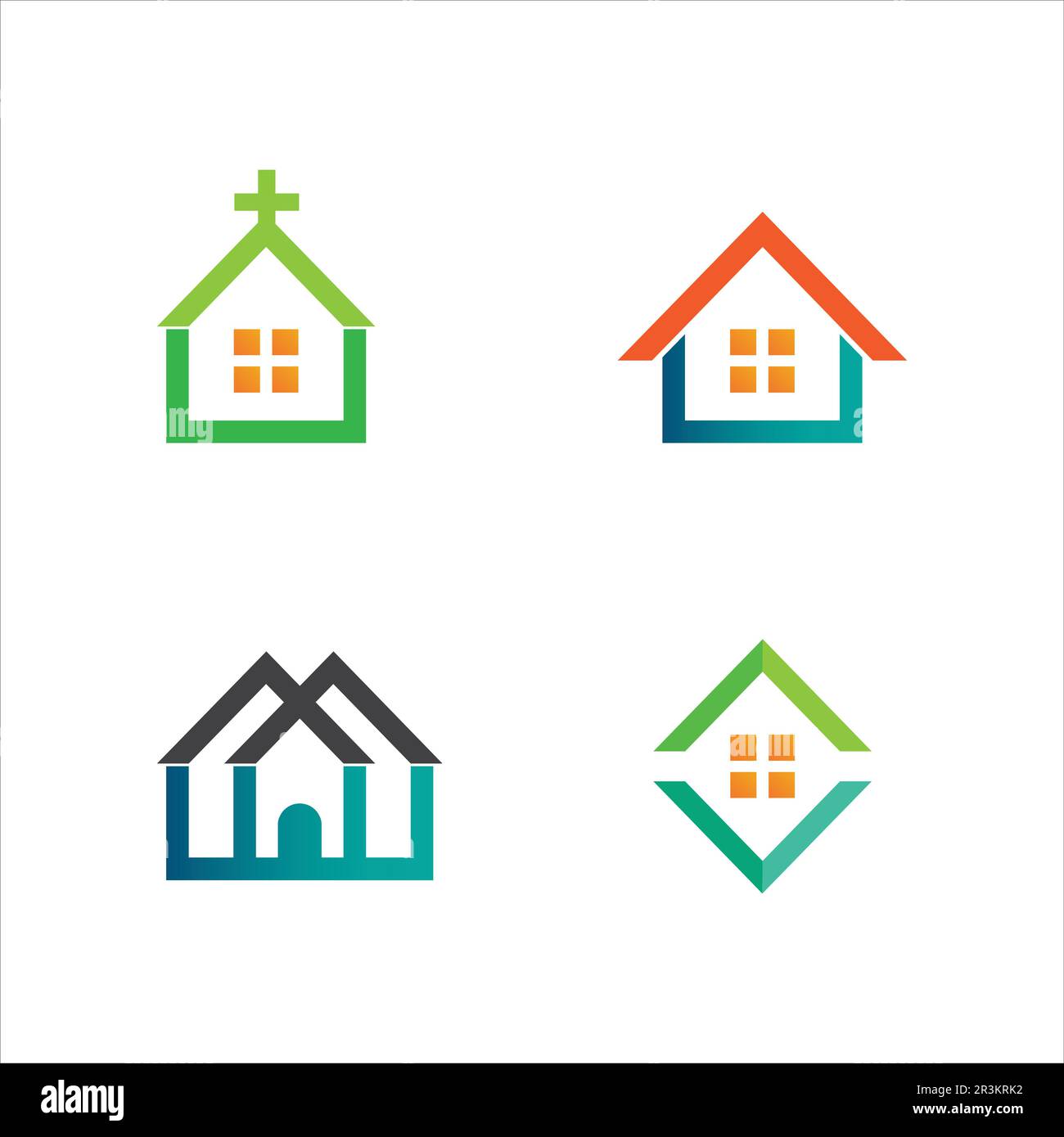 Real estate and home buildings vector logo icons template Stock Vector ...