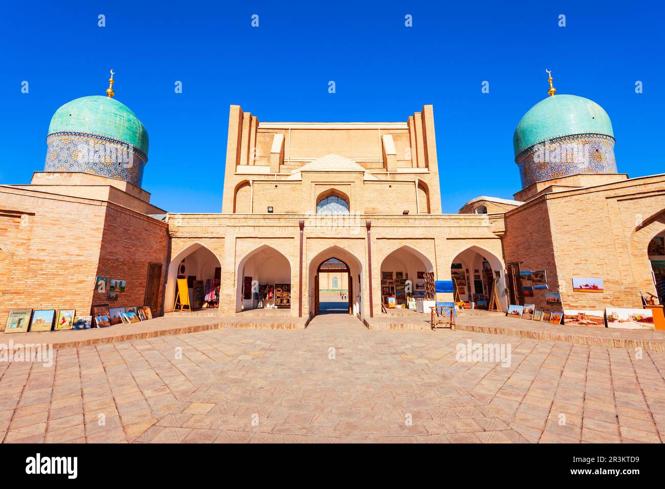 Tashkent, Uzbekistan - April 11, 2021: Hazrati Imam Mosque and Mubarak ...