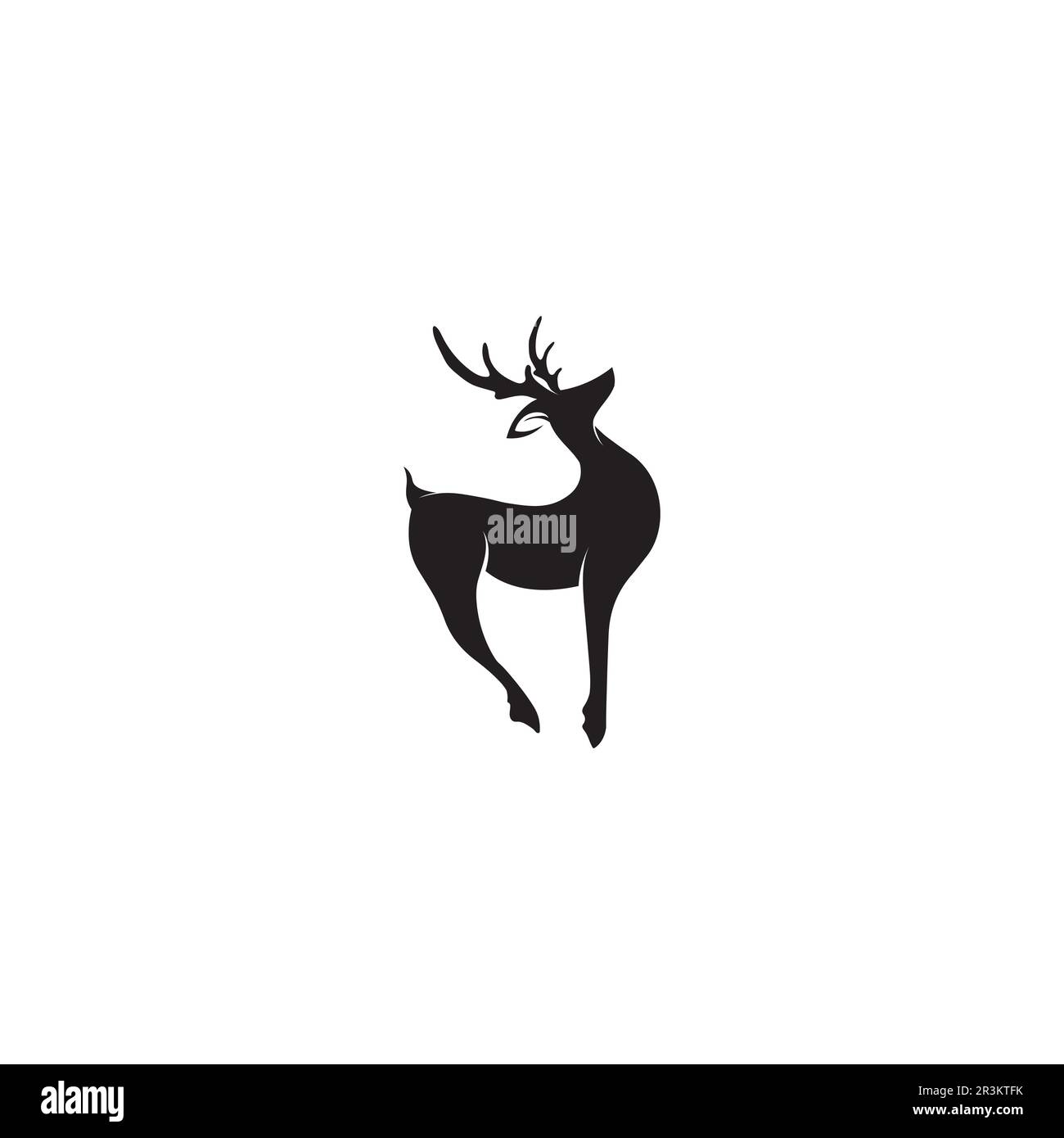 deer logo animal and mammal design and graphic vector Stock Vector ...