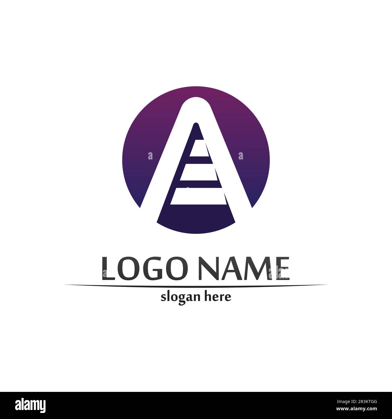 A Letter Template vector icon illustration design Stock Vector Image ...