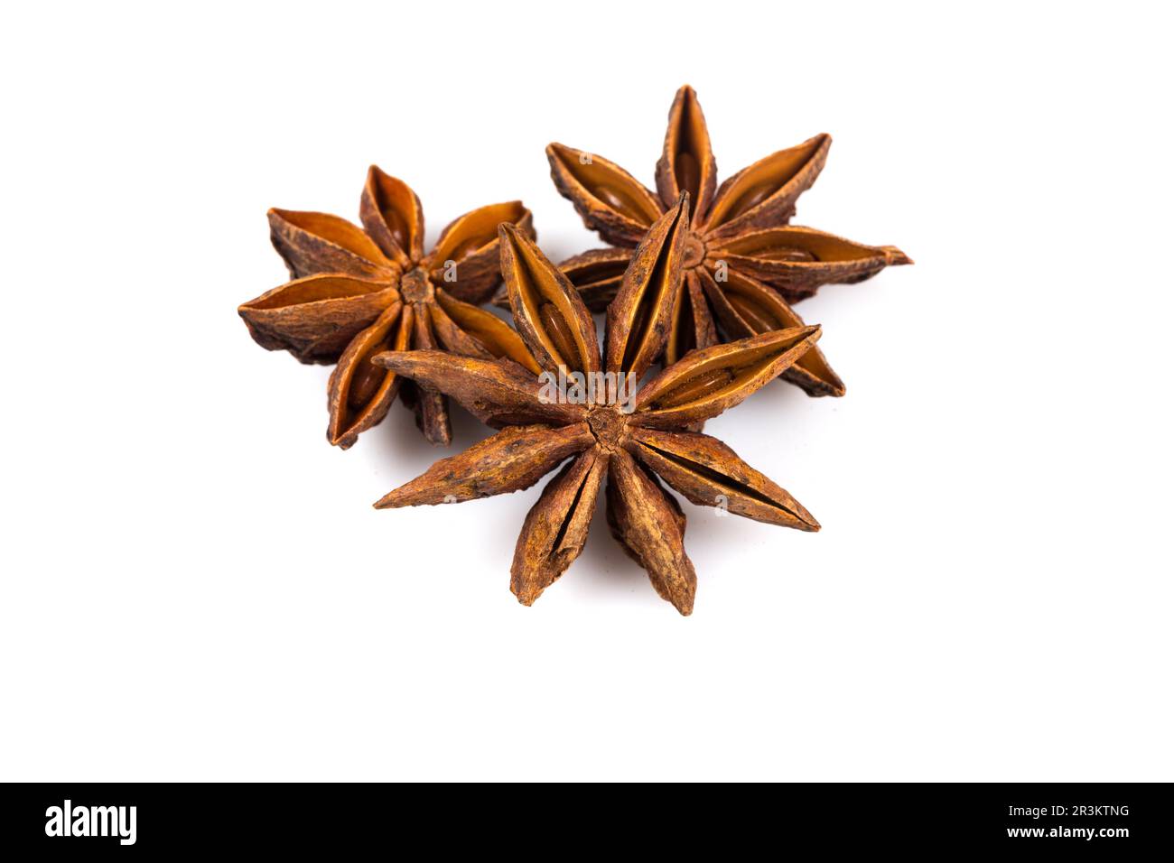 Stars of anise isolated on white background Stock Photo - Alamy