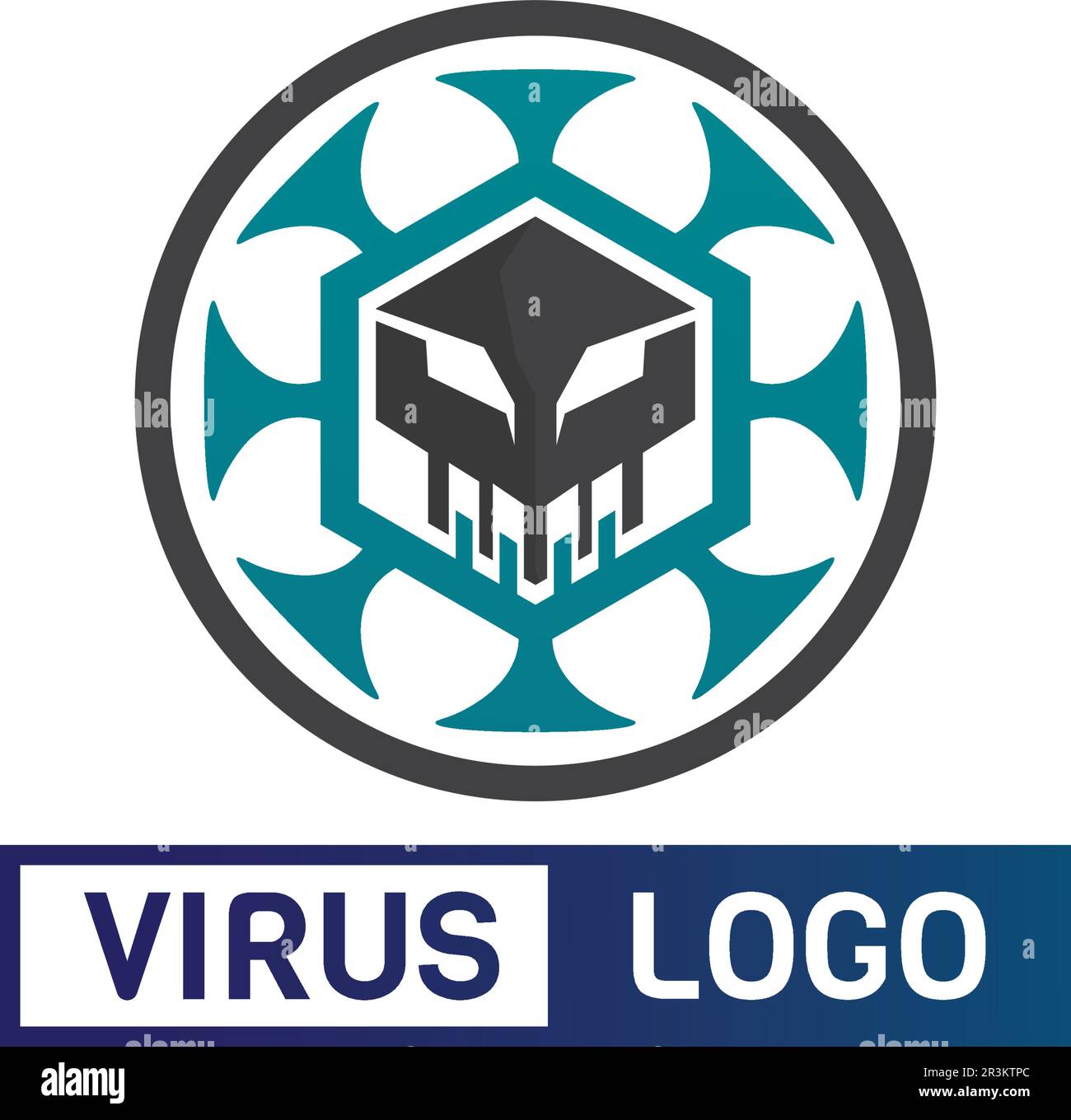 virus corona virus vector and mask design logo viral vector and design ...