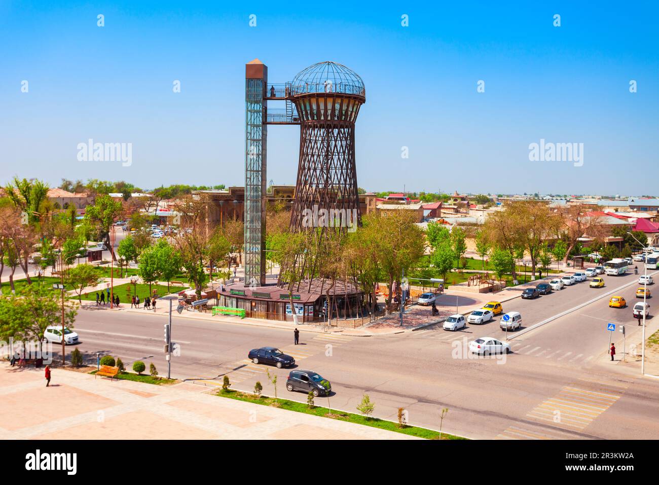 Bukhara, Uzbekistan - April 16, 2021: Bukhara Water Tower or Shukhov ...