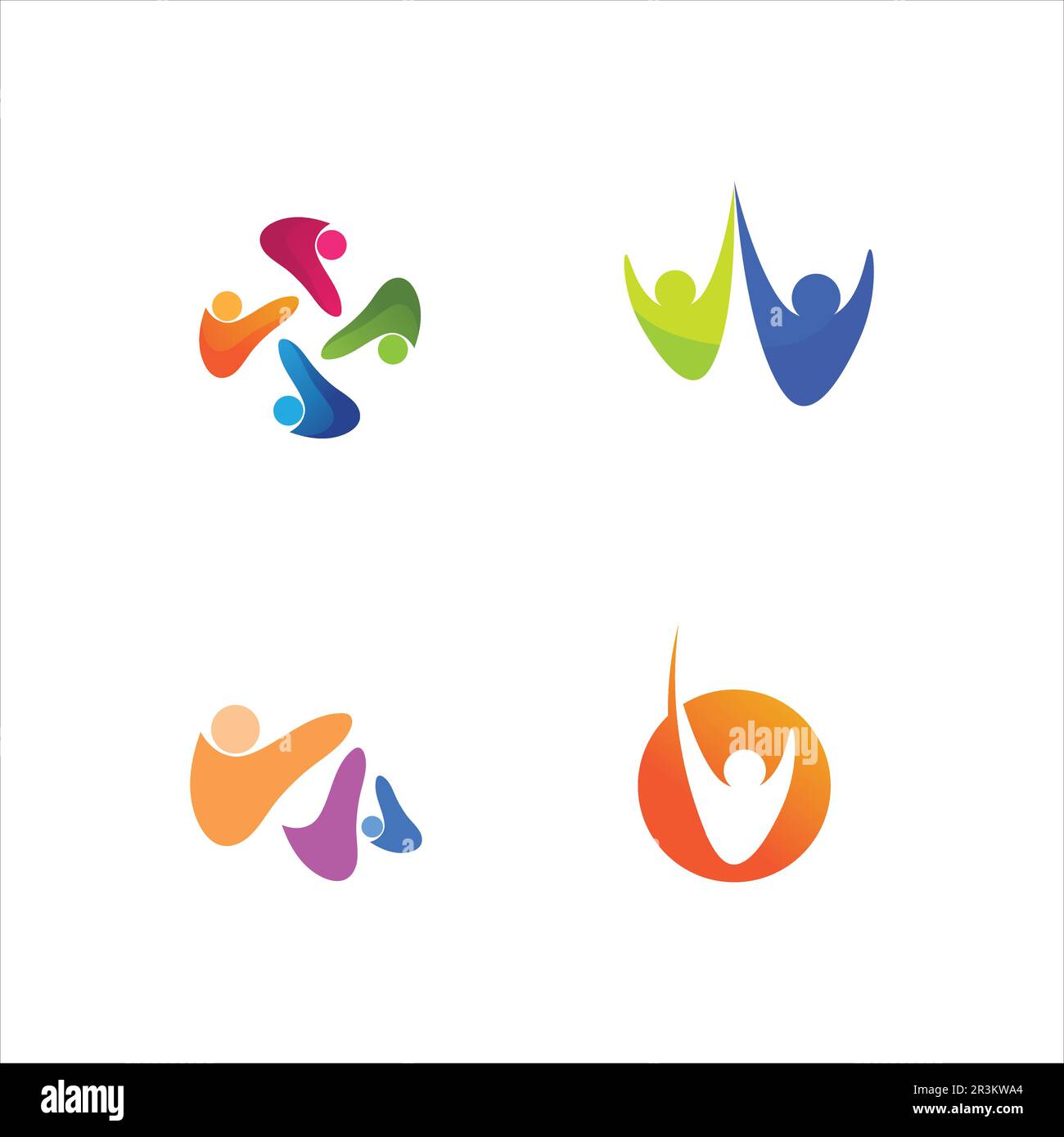 Community people care logo and symbols template Stock Vector Image ...