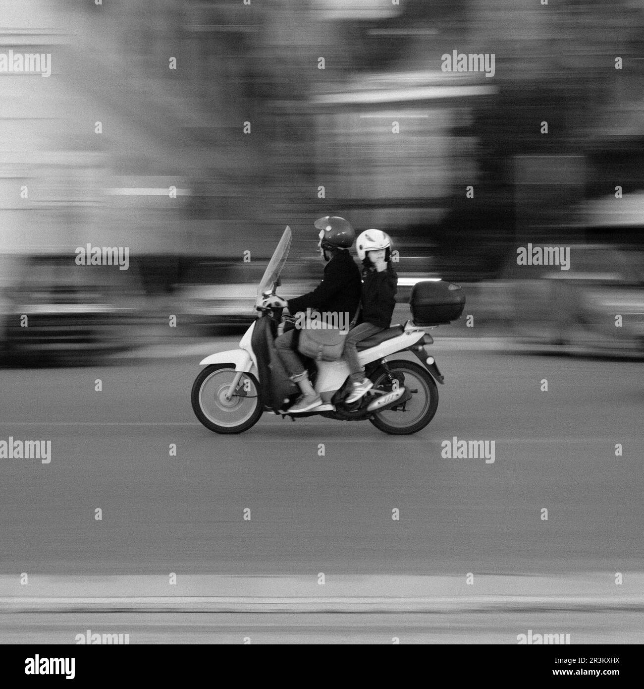 father and son, looking for mom Stock Photo - Alamy