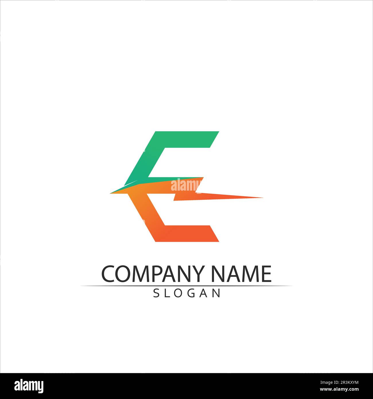 Vector e Abstract icons for letter E logo Stock Vector Image & Art - Alamy