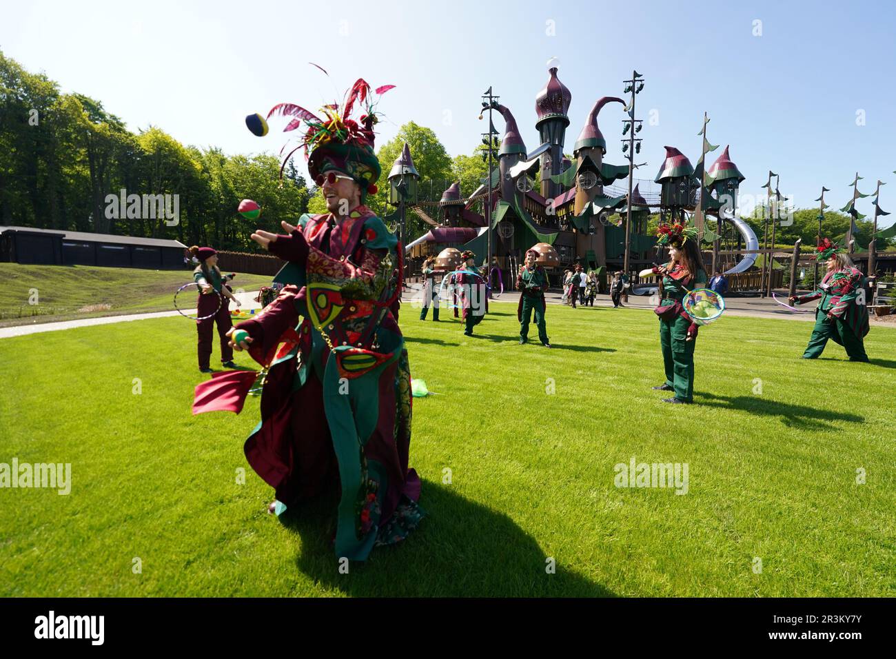 Staff in character of 'Lilidorei', the brand-new attraction, created ...