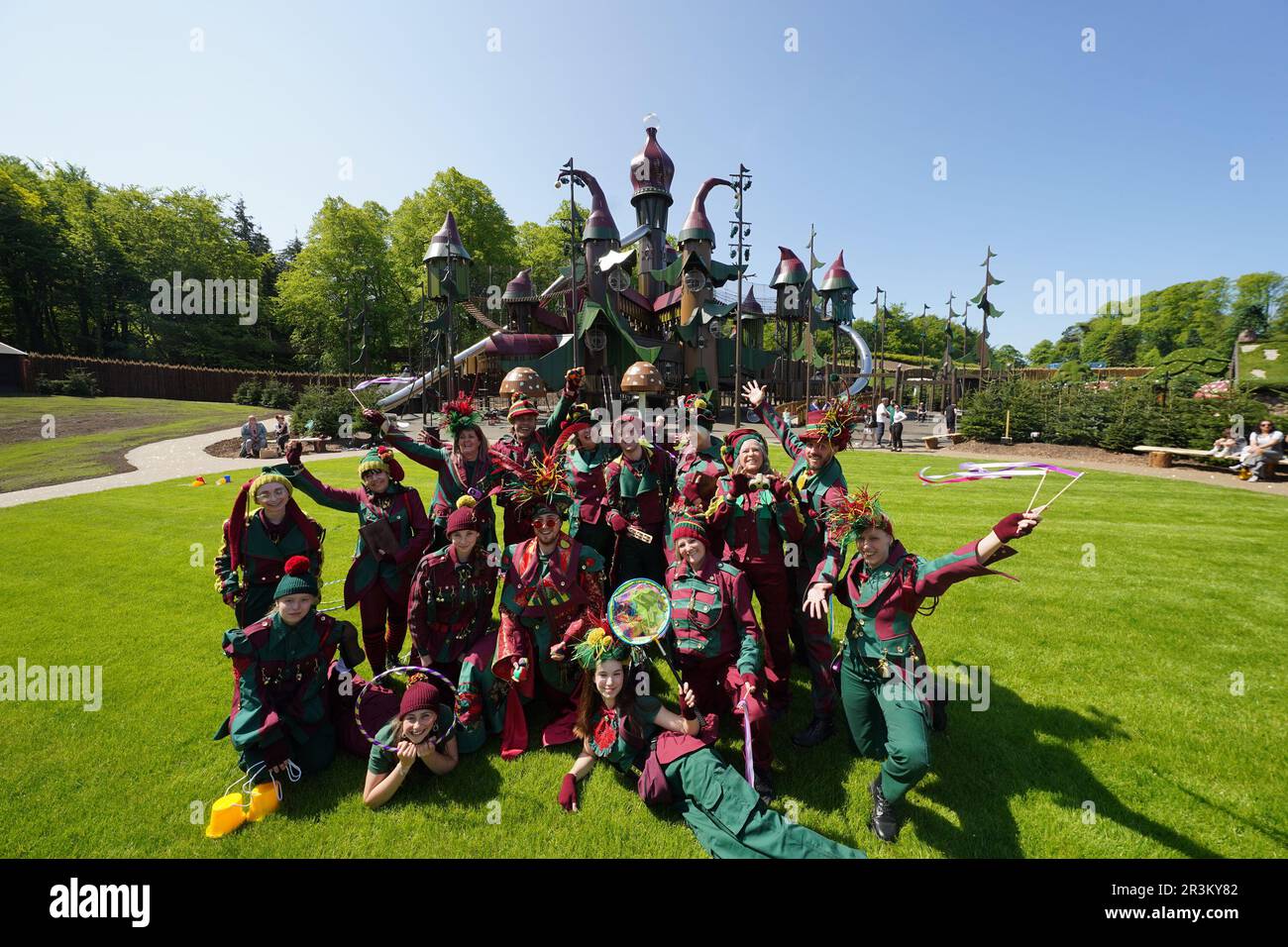 Staff in character of 'Lilidorei', the brand-new attraction, created ...